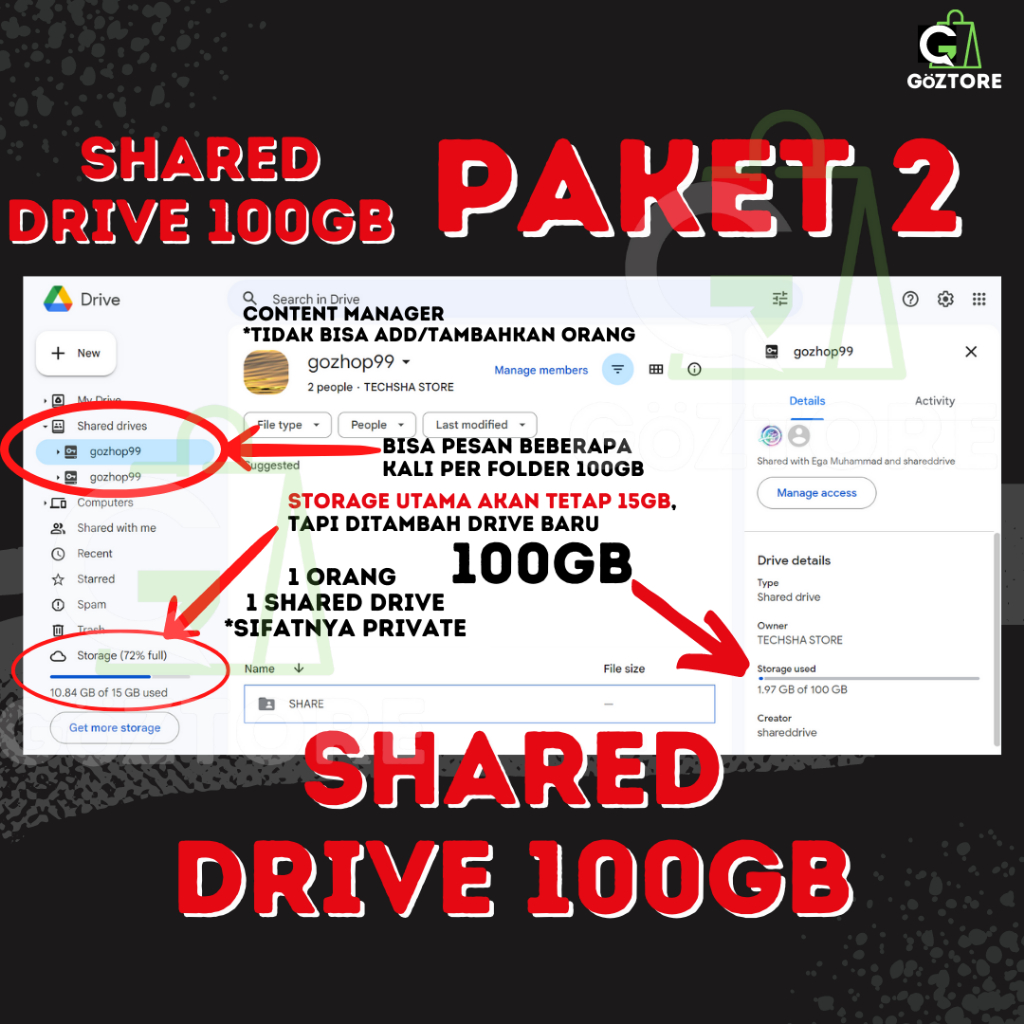 Jual Google Drive Gdrive Unlimited Storage Lifetime Bergaransi Resmi ...