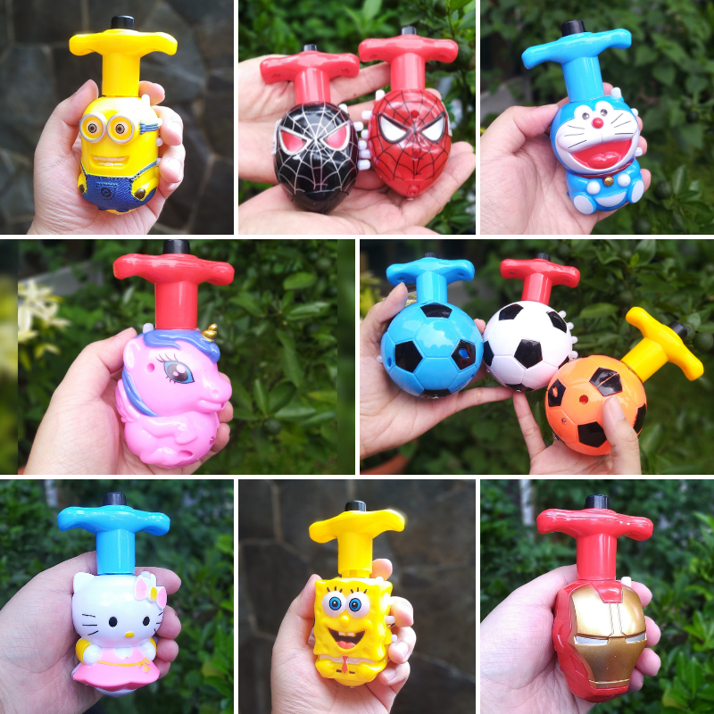 Jual Gasing Karakter Lampu LED & Musik - Mainan Gangsing Flashing Top ...