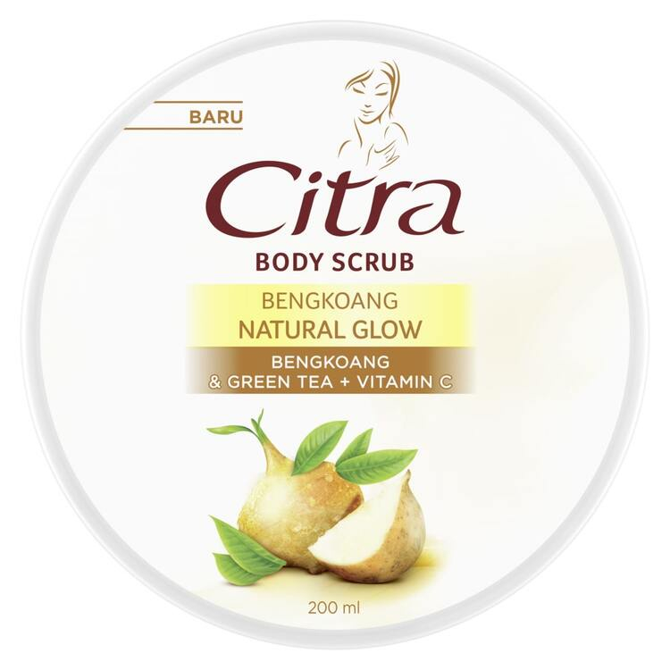 Jual Citra Body Scrub Bengkoang Natural Glow 200 ml | Shopee Indonesia
