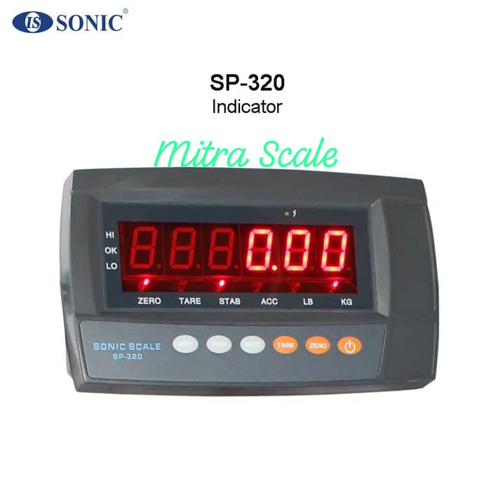 Jual Indicator Display Timbangan Digital SONIC SP-320 | Shopee Indonesia