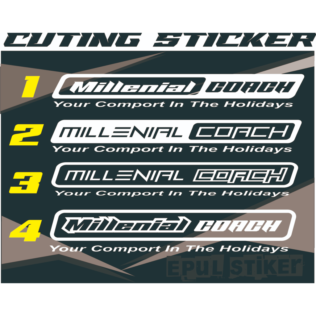 Jual STICKER CUTING MOBIL ELF,MILENIAL COACH | Shopee Indonesia