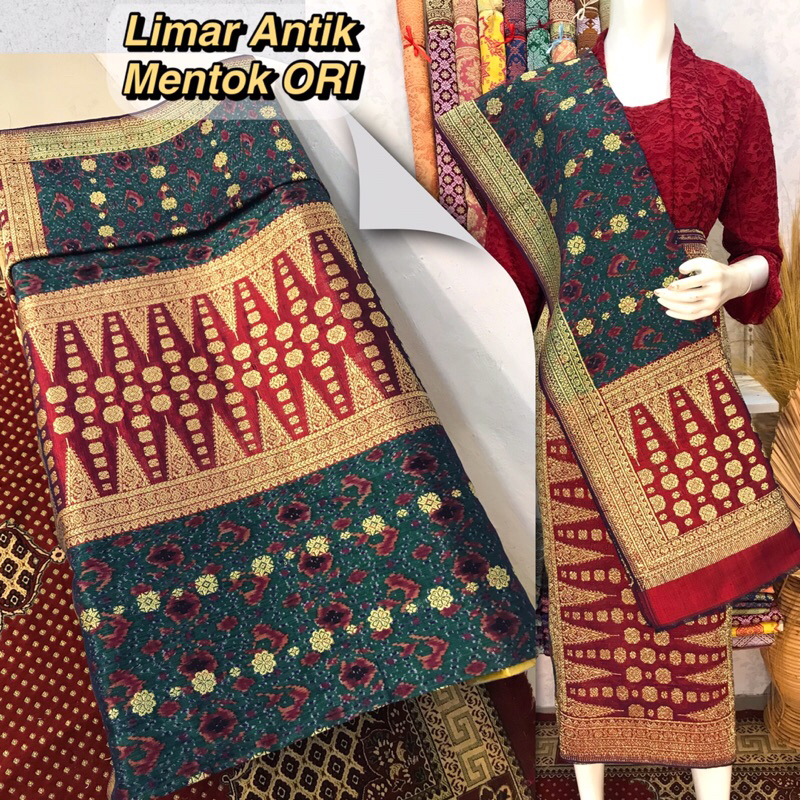 Jual Songket Limar Antik Mentok ORI-Asli Tenun Tangan Palembang ...