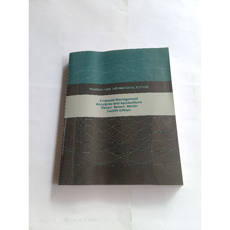 Jual BUKU FINANCIAL MANAGEMENT PRINCIPLES AND APPLICATIONS TITMAN KEOWN ...