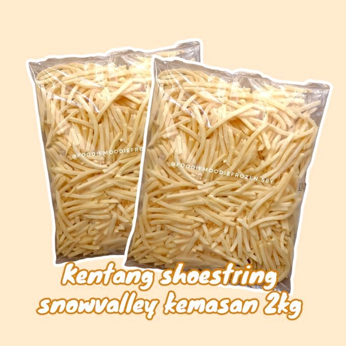 Jual Kentang shoestring snowvalley kemasan asli 2kg | Shopee Indonesia