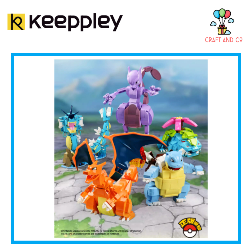 Jual Keeppley Pokemon Figure blocks Charizard/Mewtwo/Gyarados/Blastoise ...