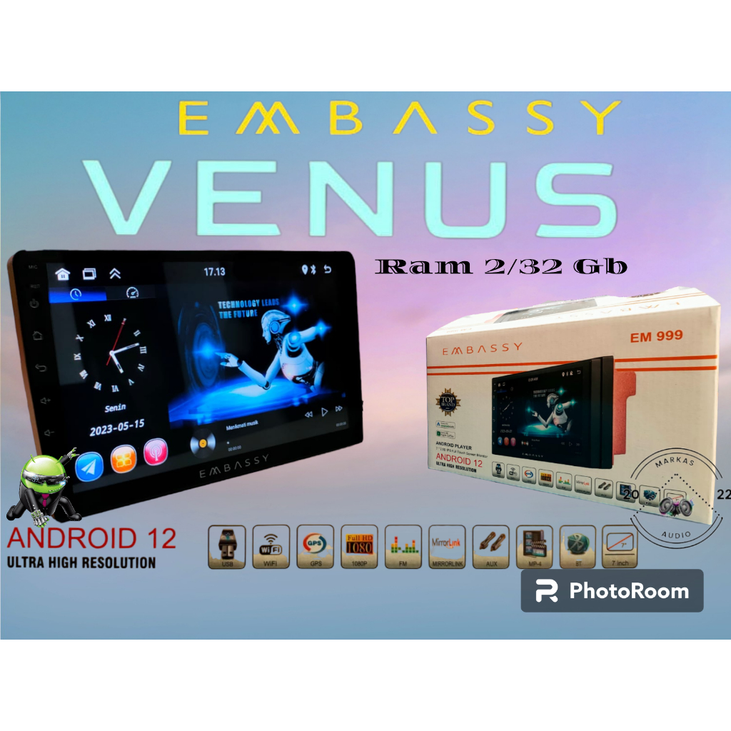 Jual Head Unit Android Embassy 9 Inch Ram 2GB / Rom 32GB | Shopee Indonesia