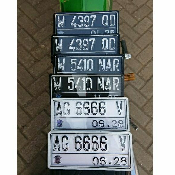 Jual Plat Nomor Motor Plat lapis mika Plat baut tanam Plat anti ngembun ...