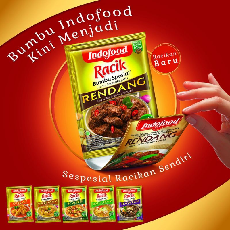 Jual Bumbu Racik Spesial RENDANG 50g Indofood - Bumbu Racik Spesial ...