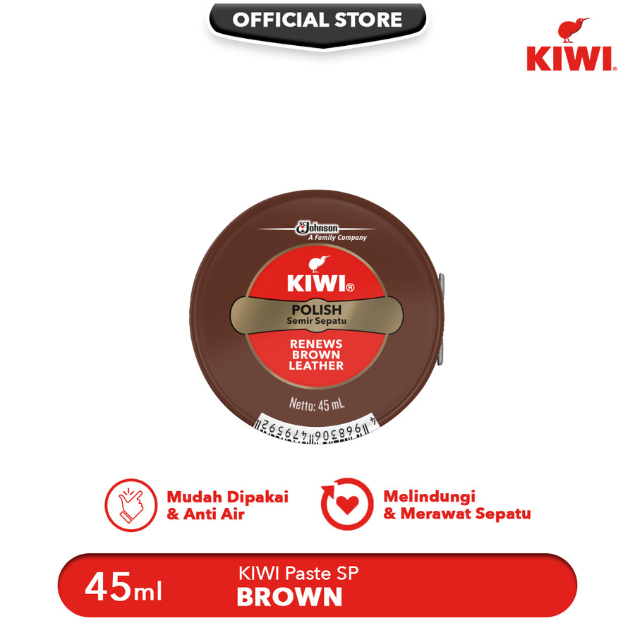 Jual KIWI Paste SP Brown 45ml Semir / Perawatan sepatu Klasik Kulit / Coklat | Shopee Indonesia