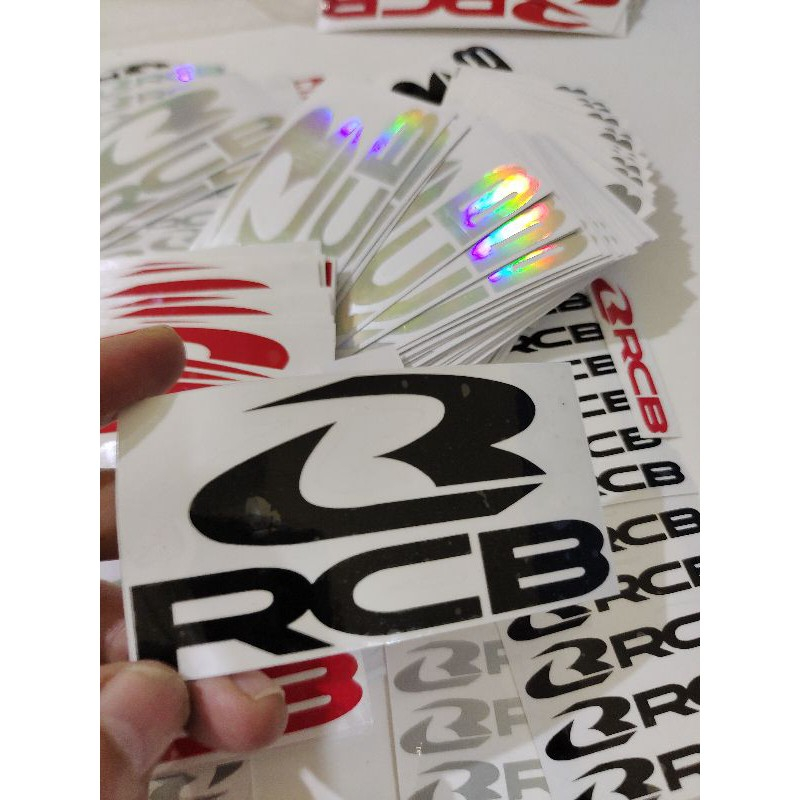 Jual Stiker Logo RCB Cutting Sepeda Motor Racing Hollogram Terbaru ...