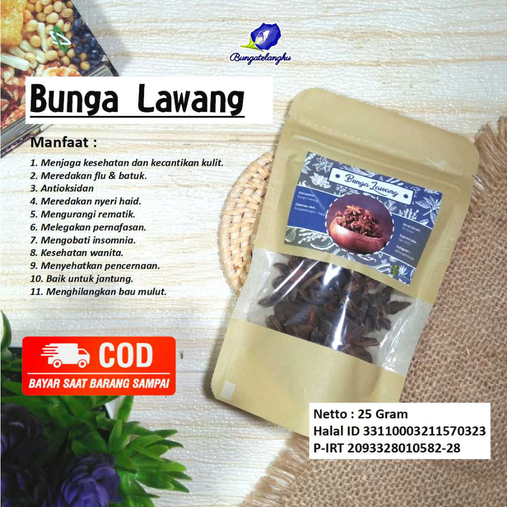 Jual Bunga Lawang 25 Gr Obat Batuk Shopee Indonesia