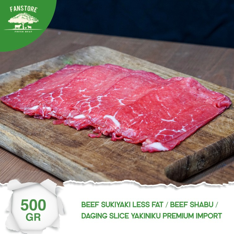 Jual Beef Sukiyaki Less Fat / Beef Shabu / Daging Slice Yakiniku ...