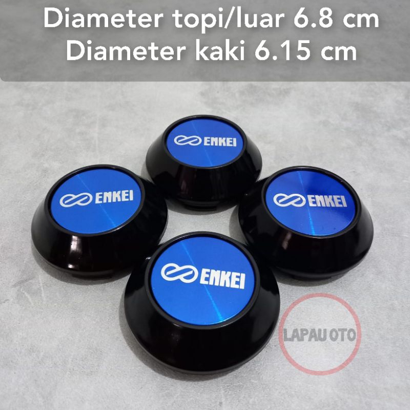 Jual tutup dop velg racing variasi enkei 6.8 cm harga 4 pcs | Shopee ...