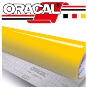 Jual STIKER ORACAL 651 020 GOLDEN YELLOW YG GLOSSY / MATTE DOFF uk 5 cm ...