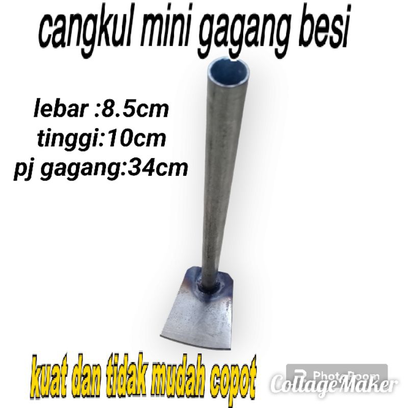 Jual cangkul mini gagang besi anti copot cangkul kebun gagang besi ...