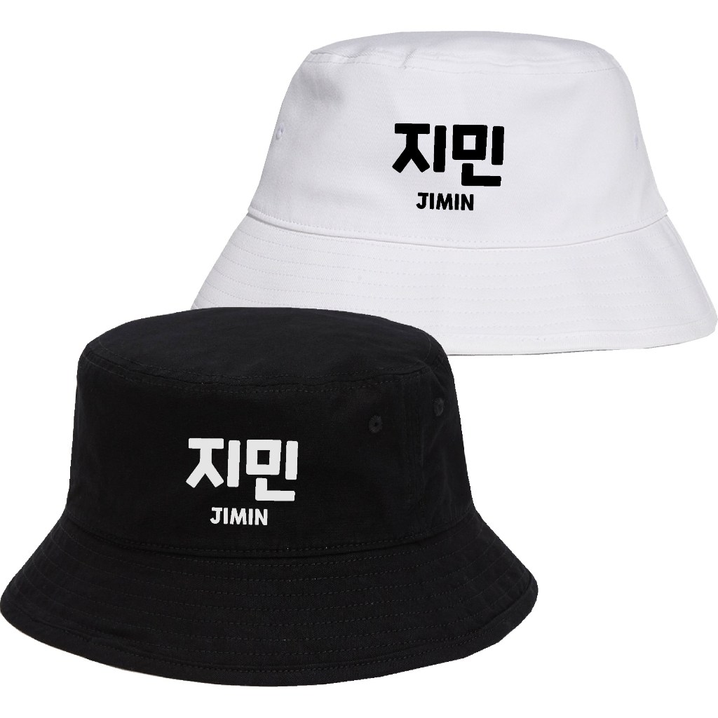 Jual TOPI BUCKET HAT BTS MEMBERS JIMIN JUNGKOOK SUGA JIN TAEHYUNG JHOPE ...