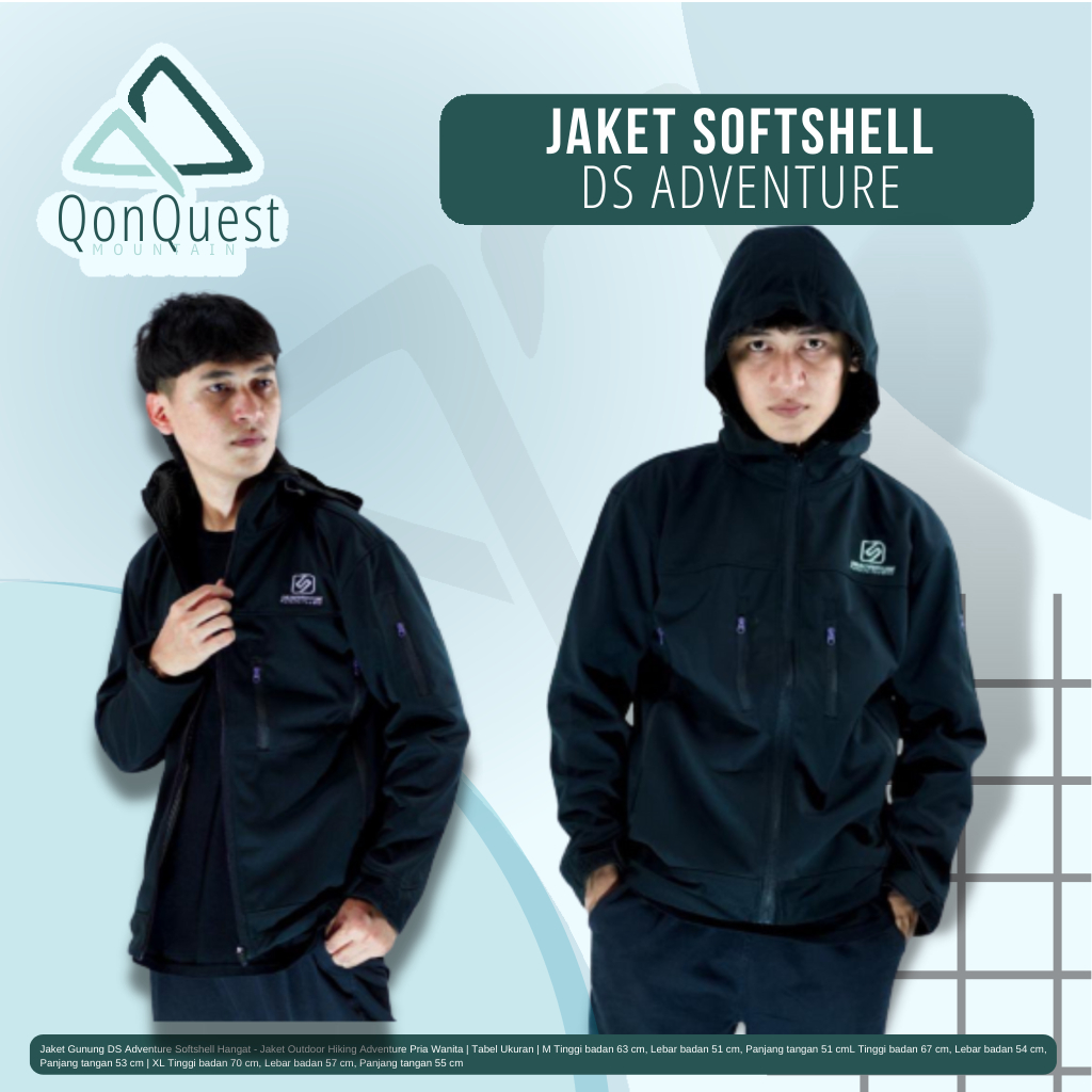 Jual Jaket softshell Ds Adventure /jaket outdoor hiking / jaket gunung ...
