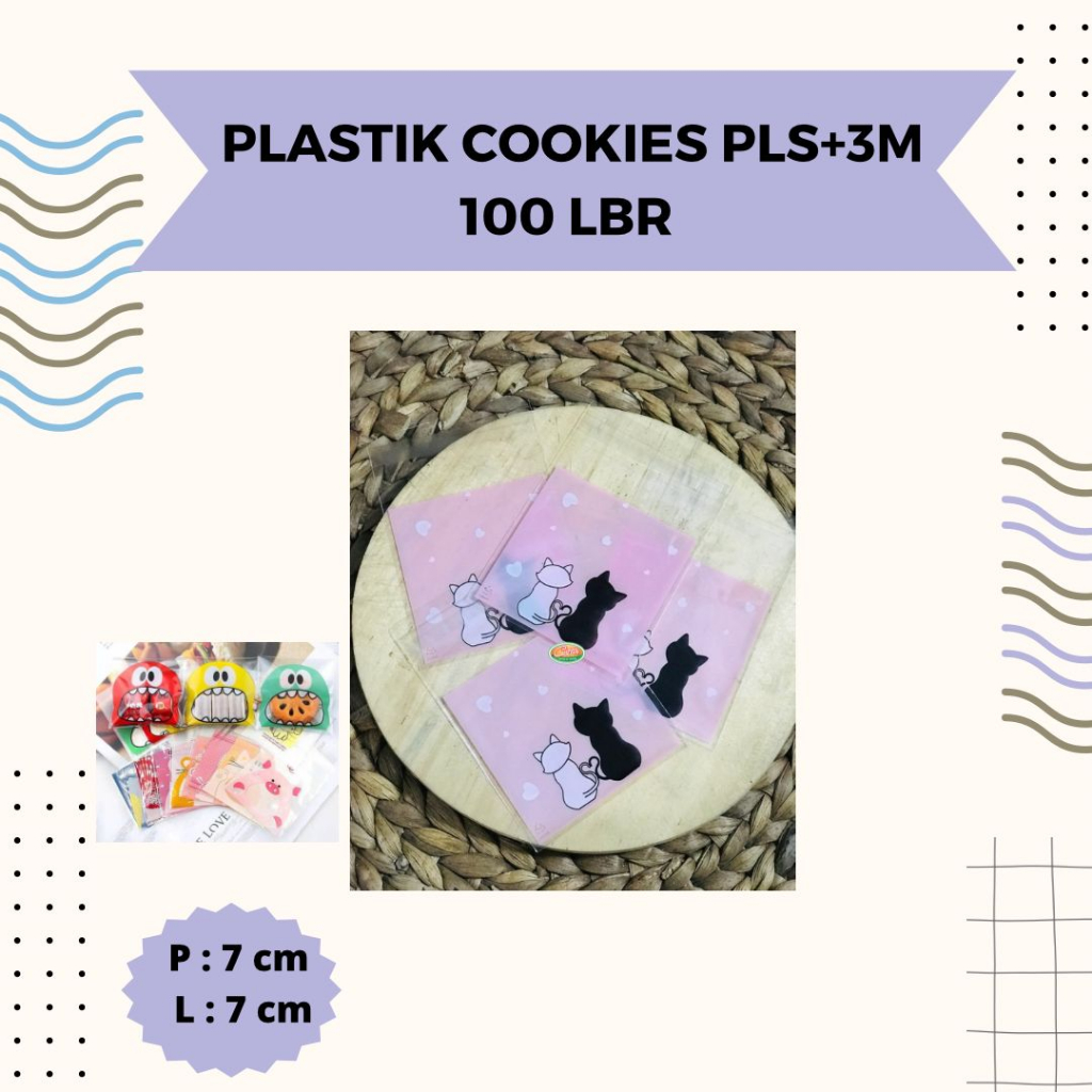 Jual PLASTIK COOKIES PLS 3M 100 LBR | Shopee Indonesia