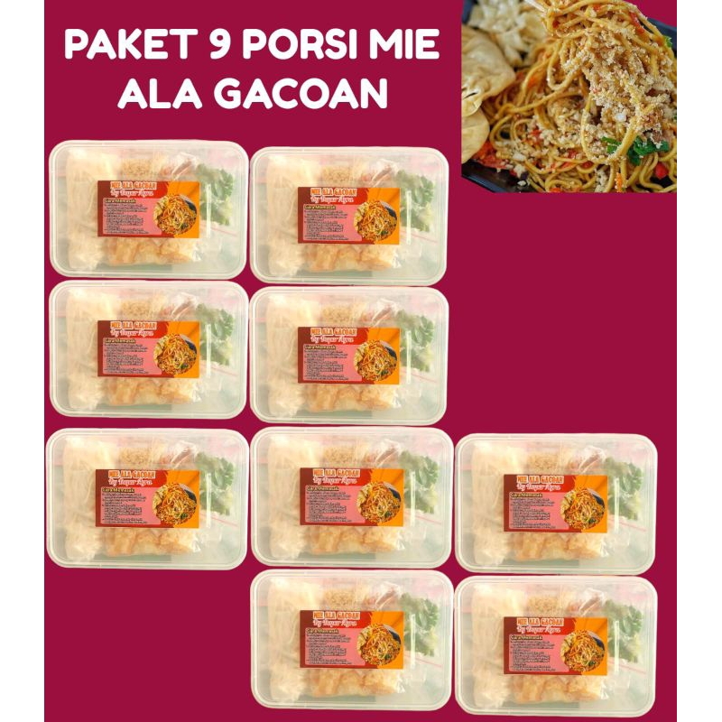 Jual MIE ALA GACOAN PAKET 9 PORSI MIE (FRESSH & HALAL) | Shopee Indonesia