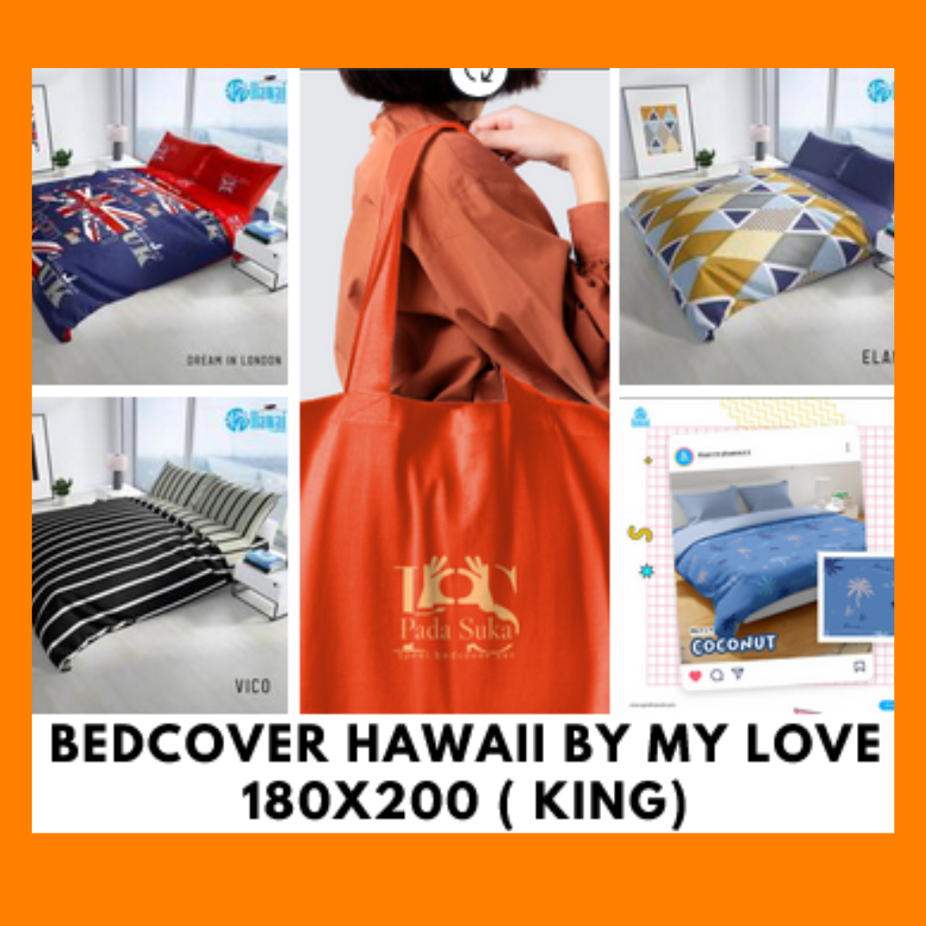 Jual Bedcover set 180x200 By My Love ukuran KING No 1 selimut tebal ...