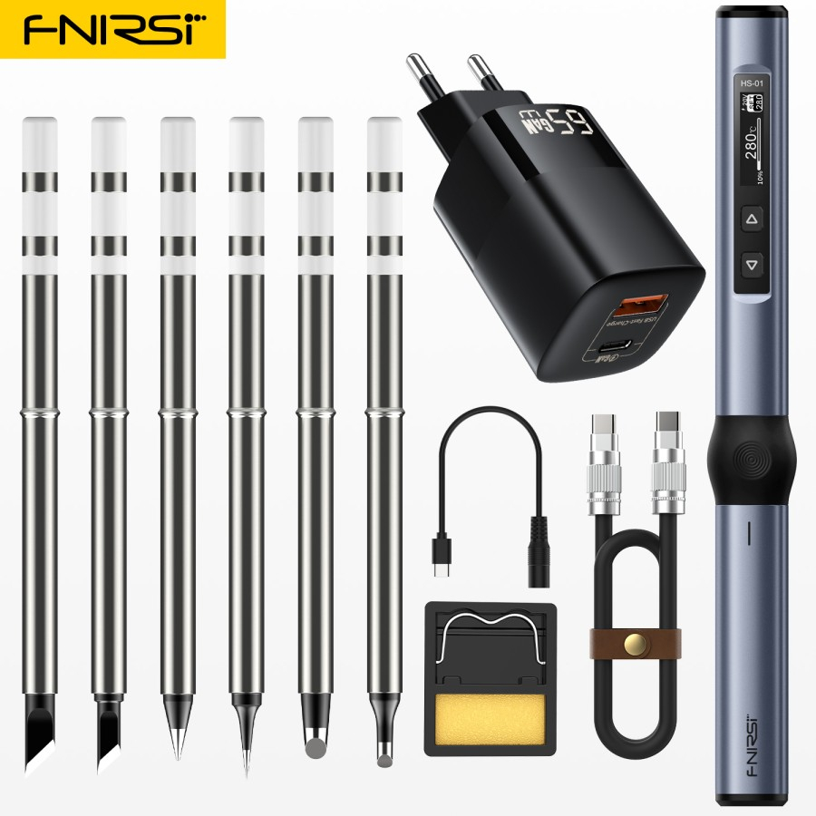 Jual FNIRSI HS01 set smart soldering pen Electric Solder Iron portable ...