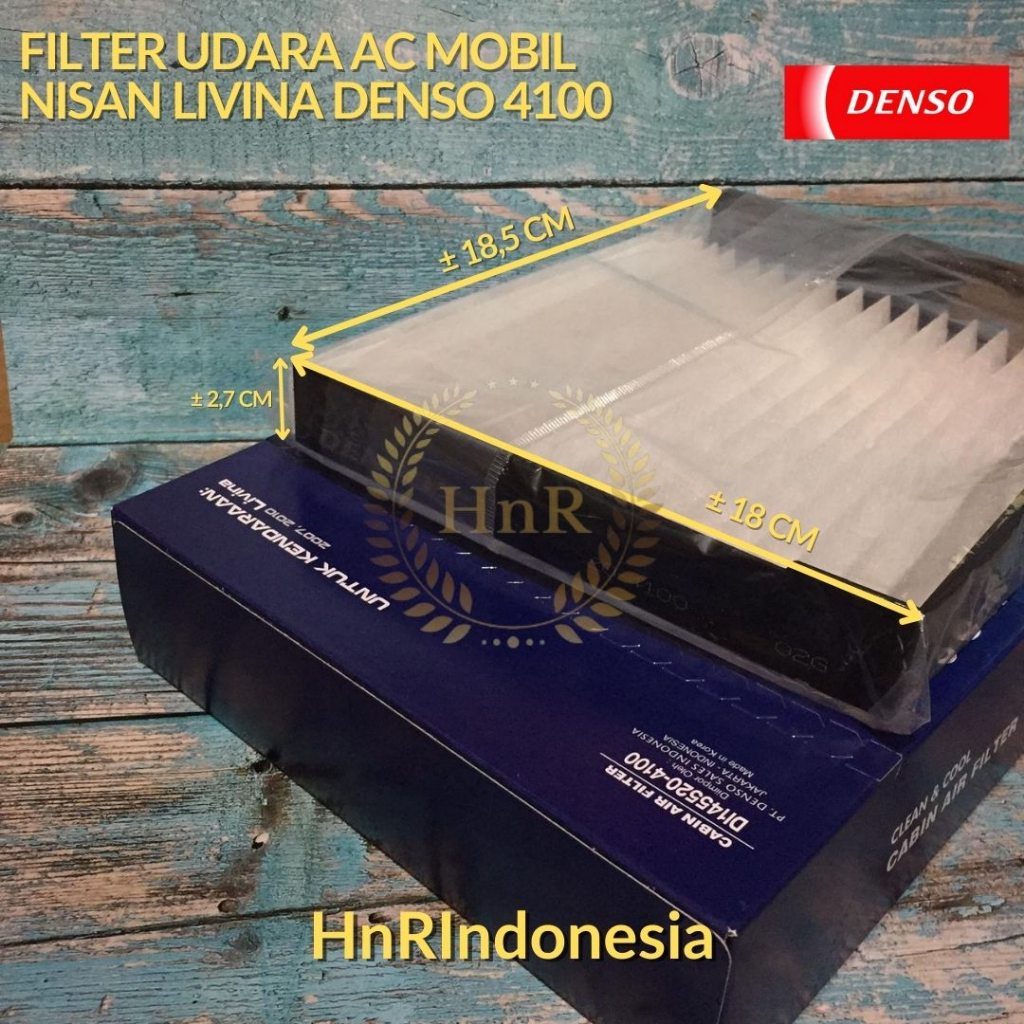 Jual Filter Udara Cabin AC Mobil Nissan Livina Evalia ASLI DENSO 4100 ...