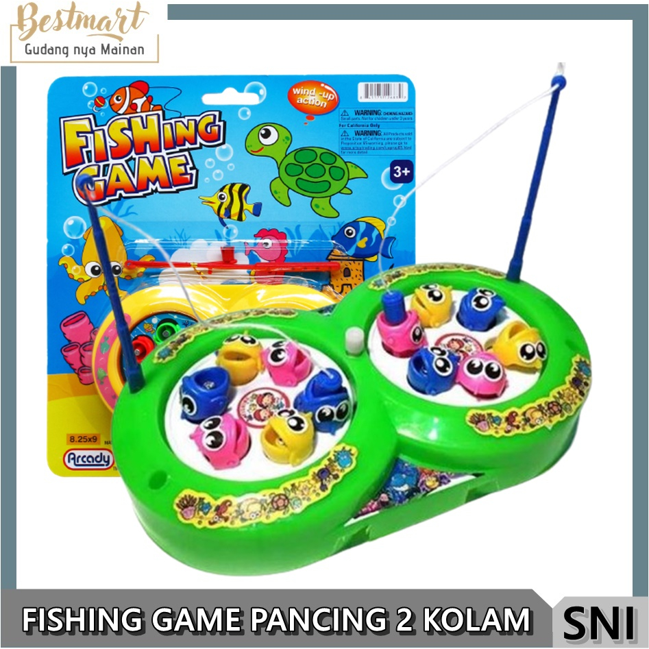 Jual Mainan Anak Pancingan Magnet Pancing Putar Fishing Game / Mancing ...