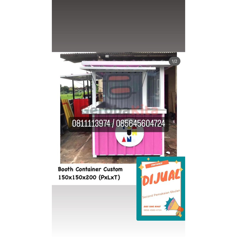 Jual container gerobak bekas minuman dan makanan layak pakai | Shopee ...