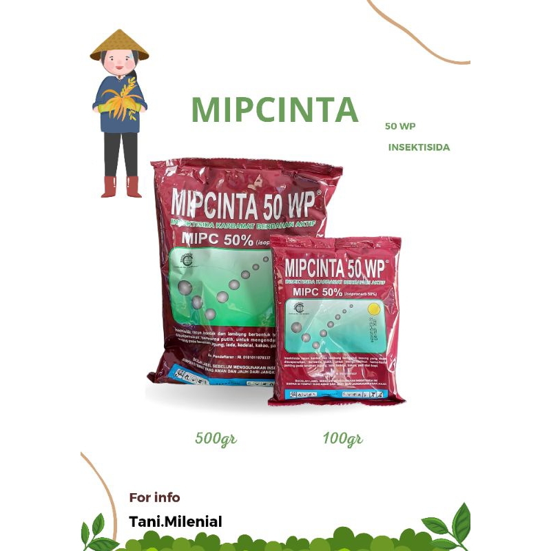 Jual MIPCINTA 50wp - 100GR dan 500GR / insektisida/ insektisida ...