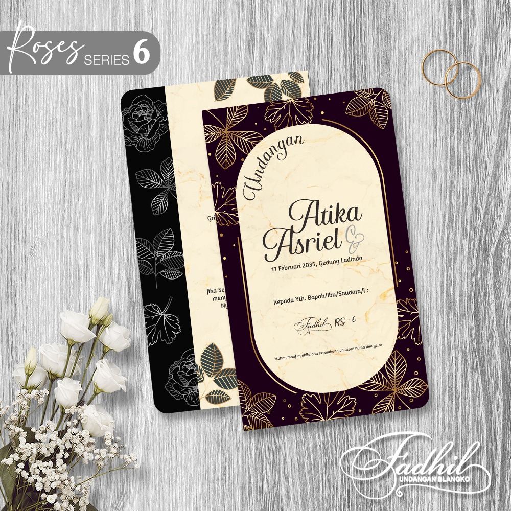Jual Blangko undangan Fadhil Roses RS 6 | Blangko Undangan | Undangan Murah | Kertas Undangan ...