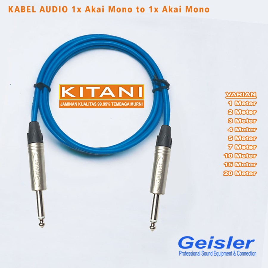Jual Kabel Audio Profesional 1x Akai Mono to 1x Akai Mono Geisler ...