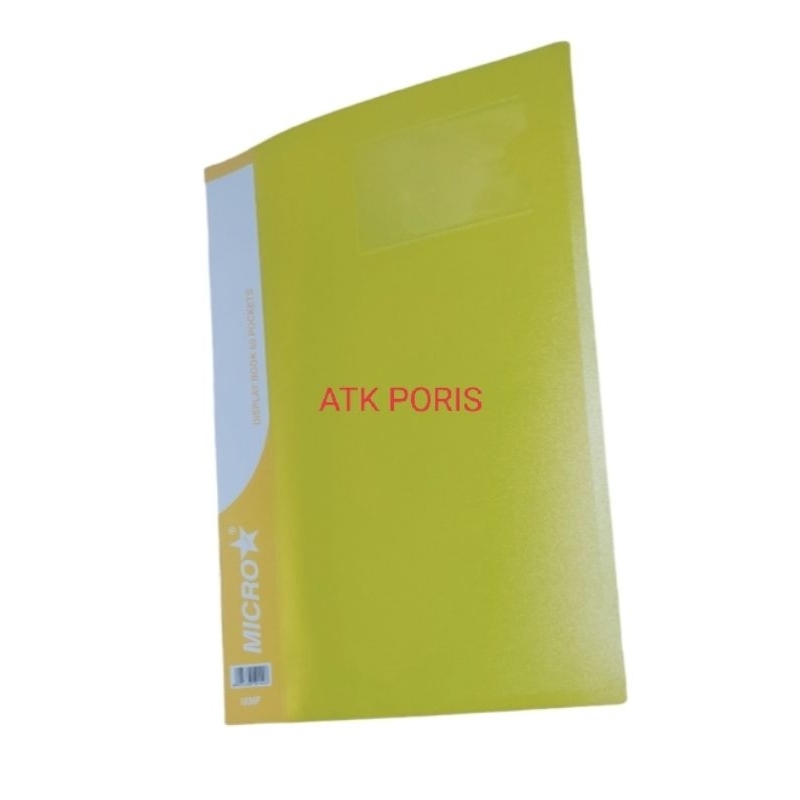 Jual Micro display book F4 isi 60 pocket/ Map plastik folio 60 lembar ...