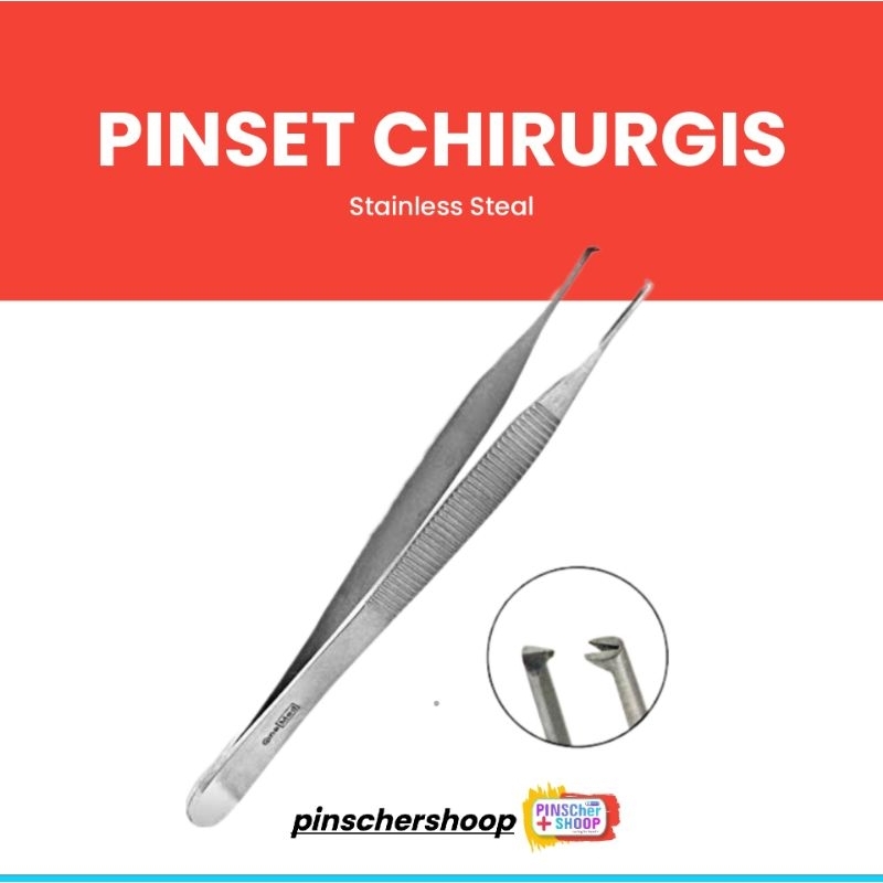 Jual Pinset Chirurgis SS Tissue Focep Stainless Steel Instrumen ...