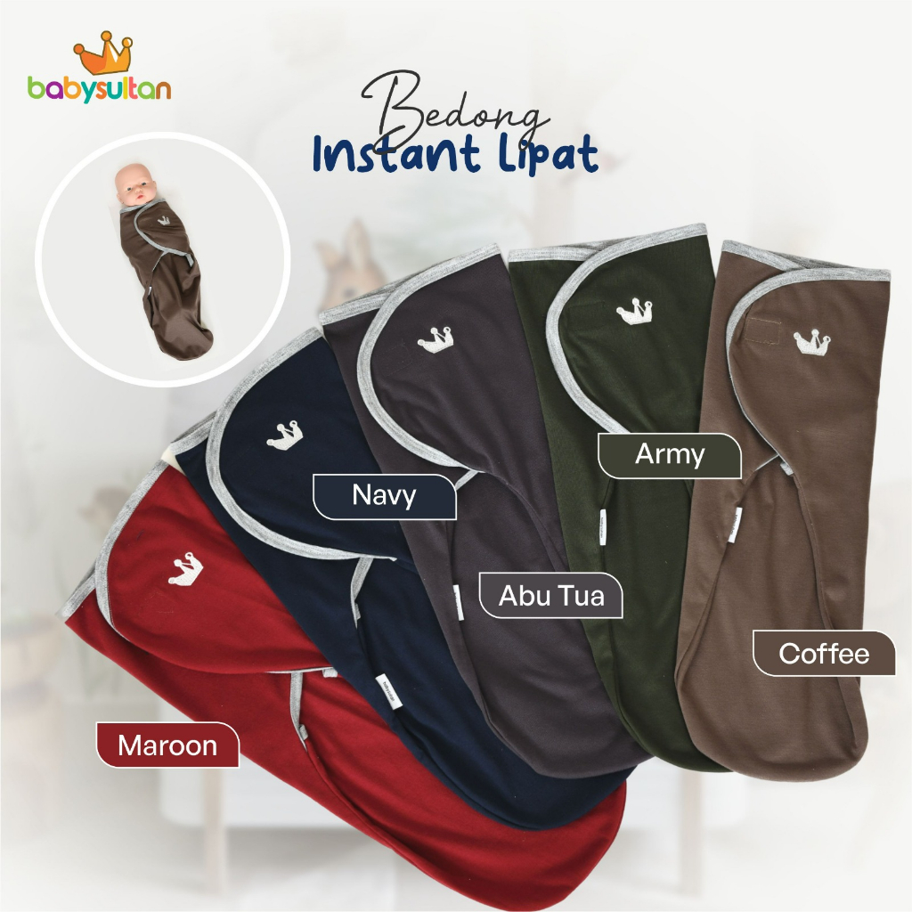 Jual Bedong Bayi Instan Lipat dengan Perekat babysultan | Shopee Indonesia
