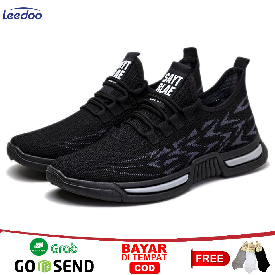 Jual Leedoo Sepatu Kanvas Pria Sneakers Kerja Cowok Casual Running Shoes Sepatu Fashion Kuliah ...