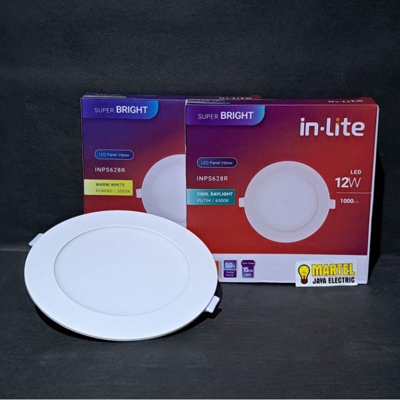 Jual LAMPU PANEL DOWNLIGHT IB LED INLITE INPS682R BULAT 12 WATT PUTIH ...