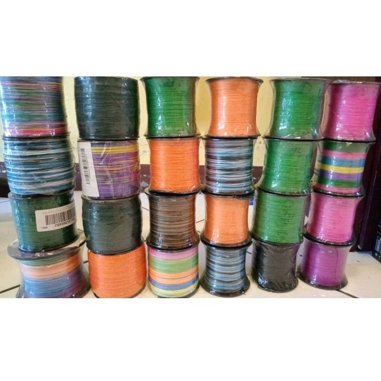 Jual senar pancing benang PE super kuat braided line super power 300 ...