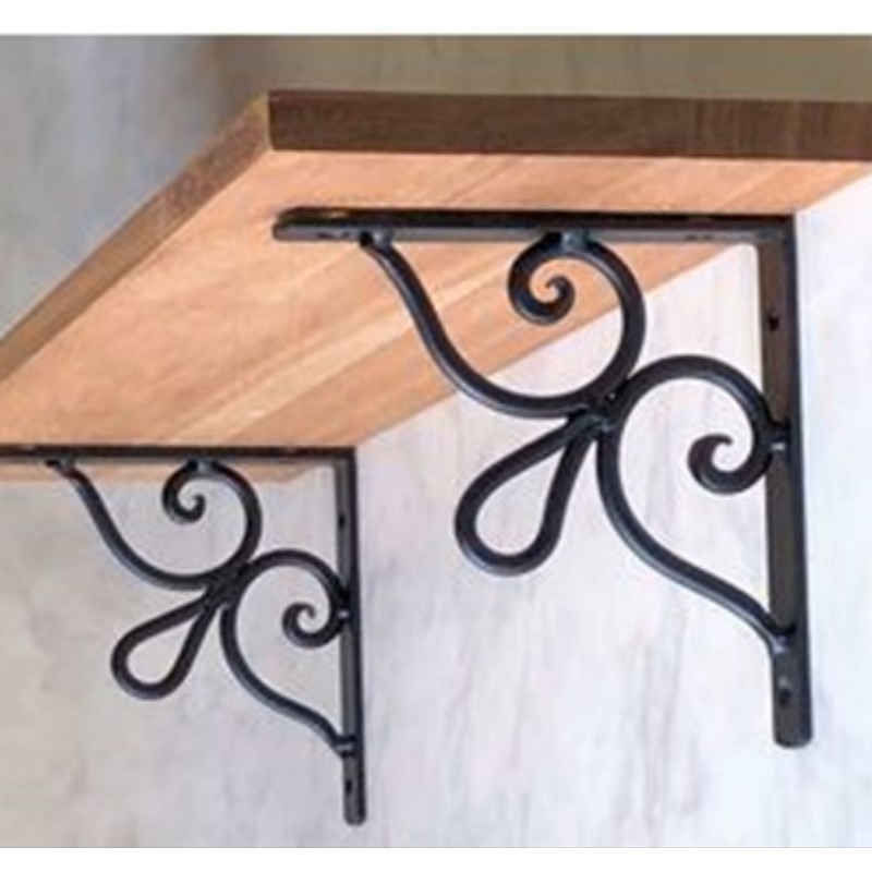 Jual Bracket ambalan kayu | siku besi | besi siku rak | Shopee Indonesia