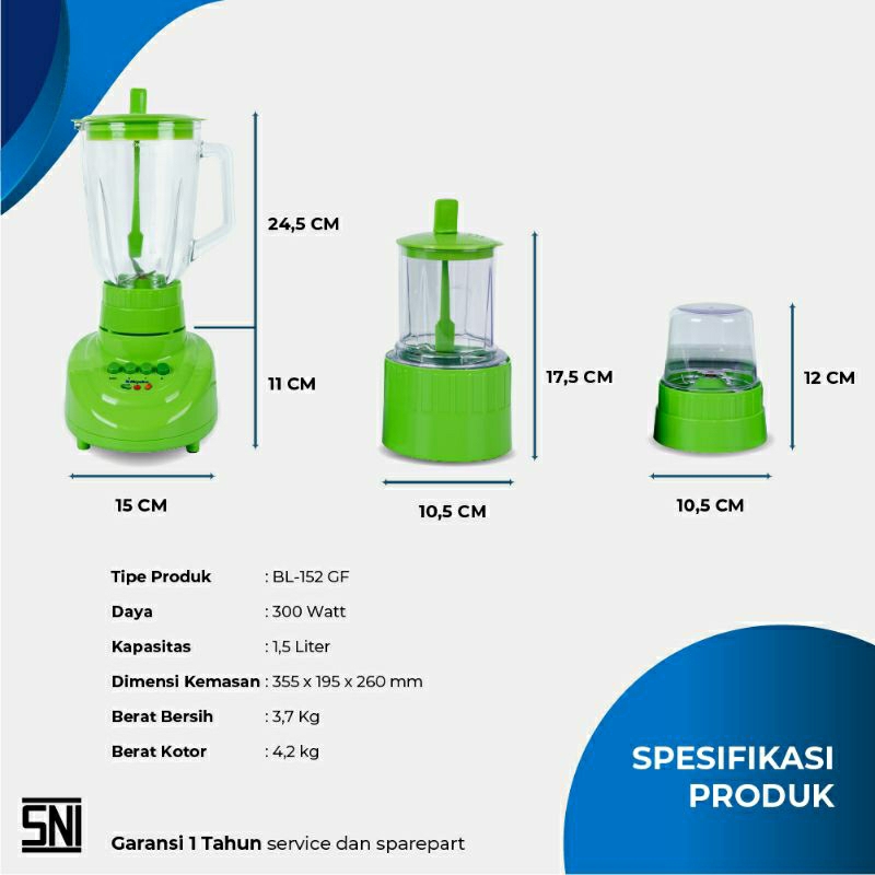 Jual Blender Miyako BL-152 GF | Shopee Indonesia