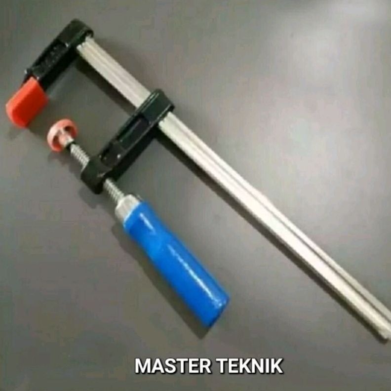 Jual Alat penjepit alat pres clamp F warna biru ukuran 120x20Omm ...