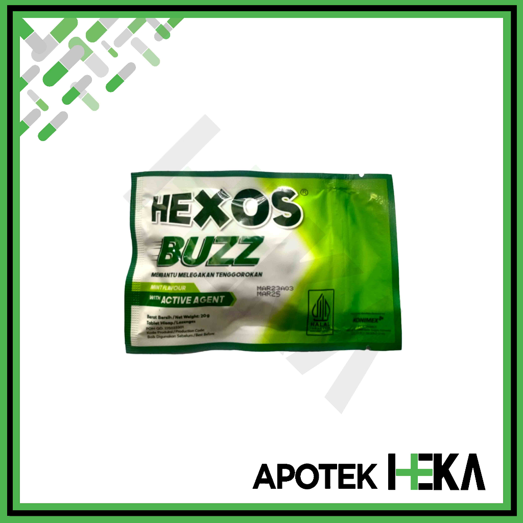 Jual Hexos Buzz Permen 20 g 1 Sachet - Melegakan Tenggorokan (SEMARANG ...