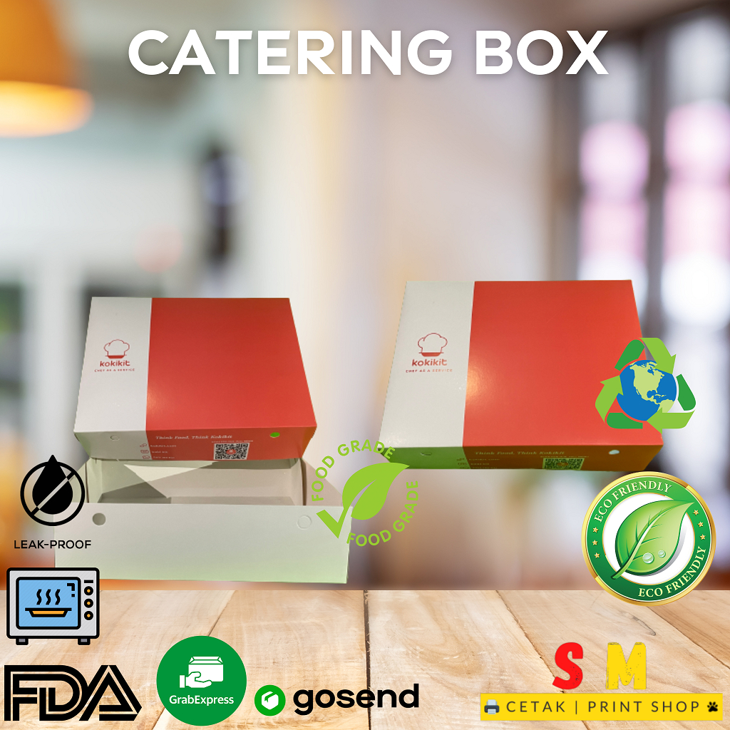 Jual Custom Cetak Kotak Nasi / Catering Box / Rice Box Duplex 310gsm ...