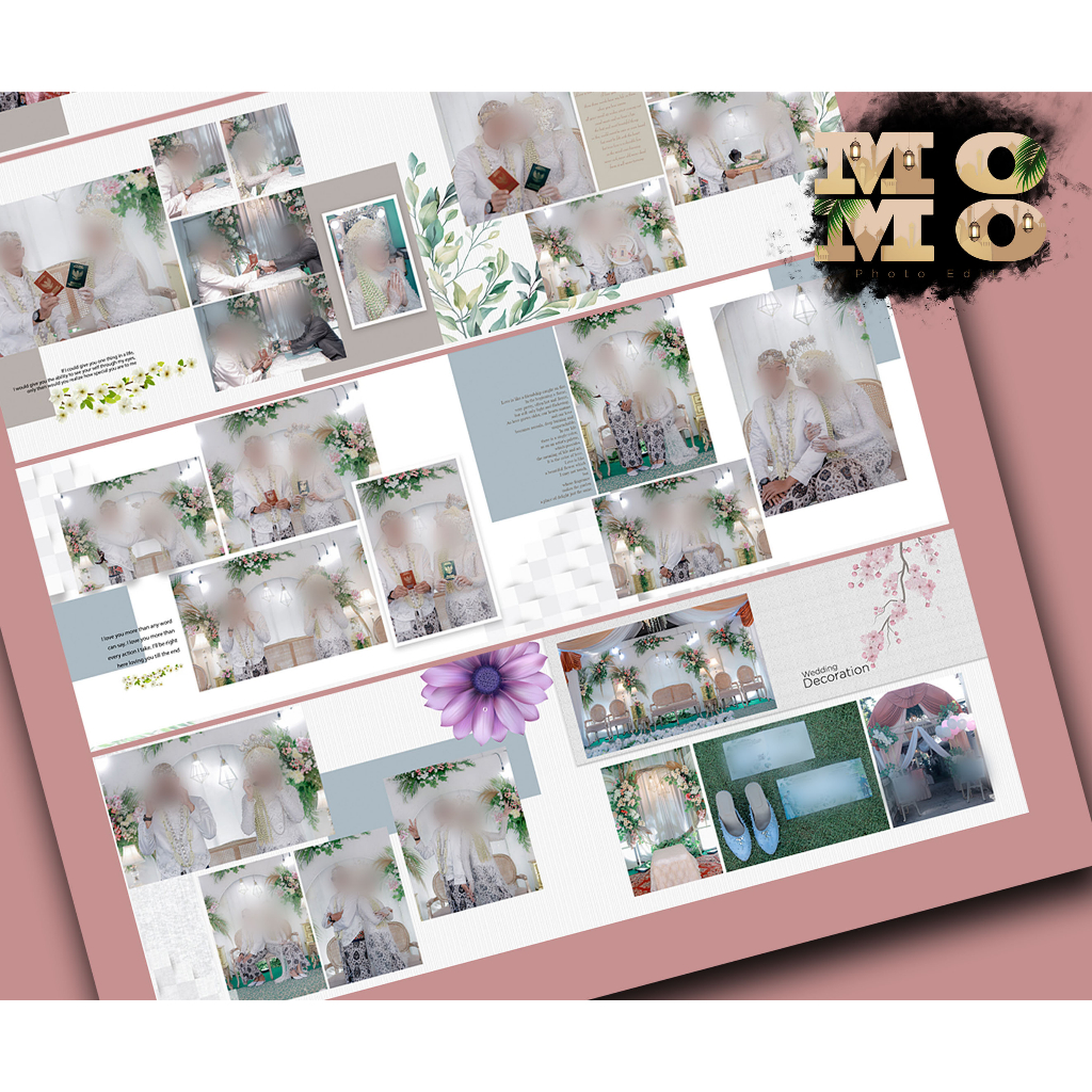 Jual PSD Template wedding magazine / kolase / foto album uk. 20x30 ...
