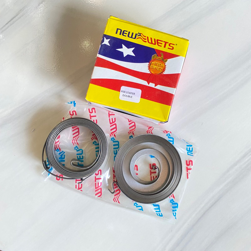 Jual Kawat per anset starter recoil spring double new wets chainsaw ...