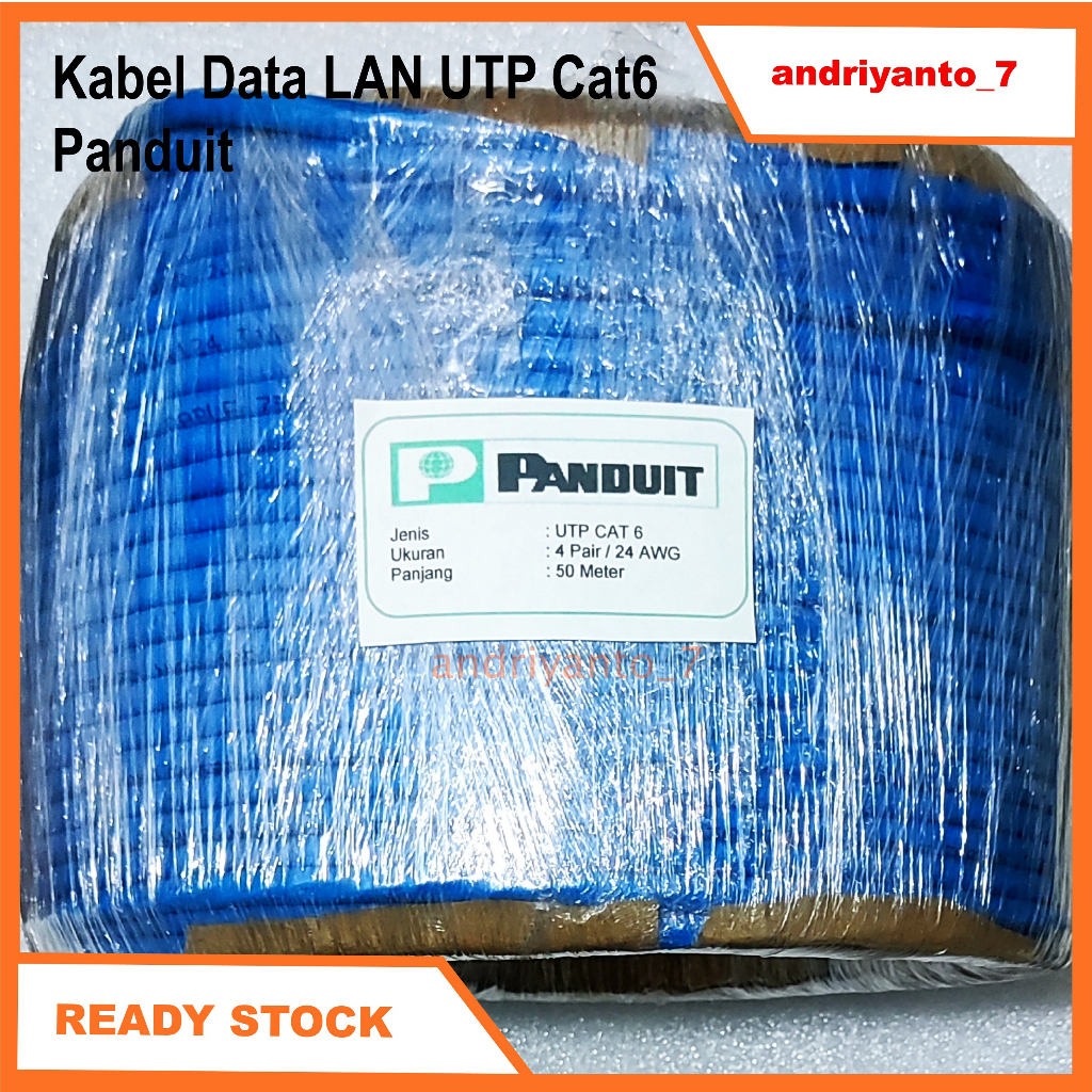 Jual Kabel Data LAN UTP Cat 6 PANDUIT 50 meter | Shopee Indonesia
