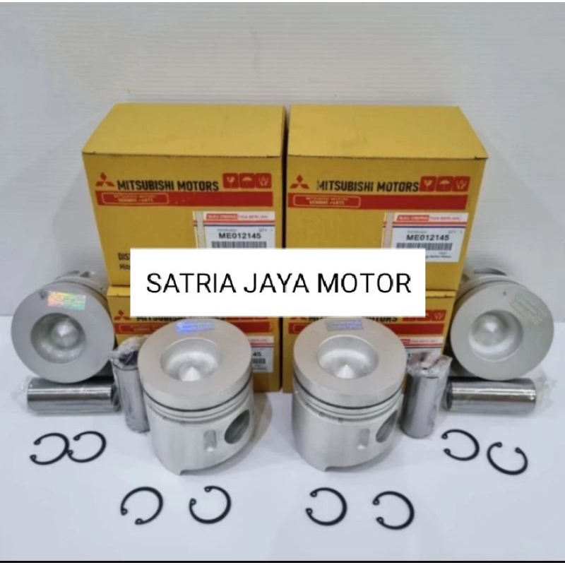 Jual PISTON SEHER ASSY SET MITSUBISHI PS100 FE 4D30 4D31 STD ORI | Shopee Indonesia