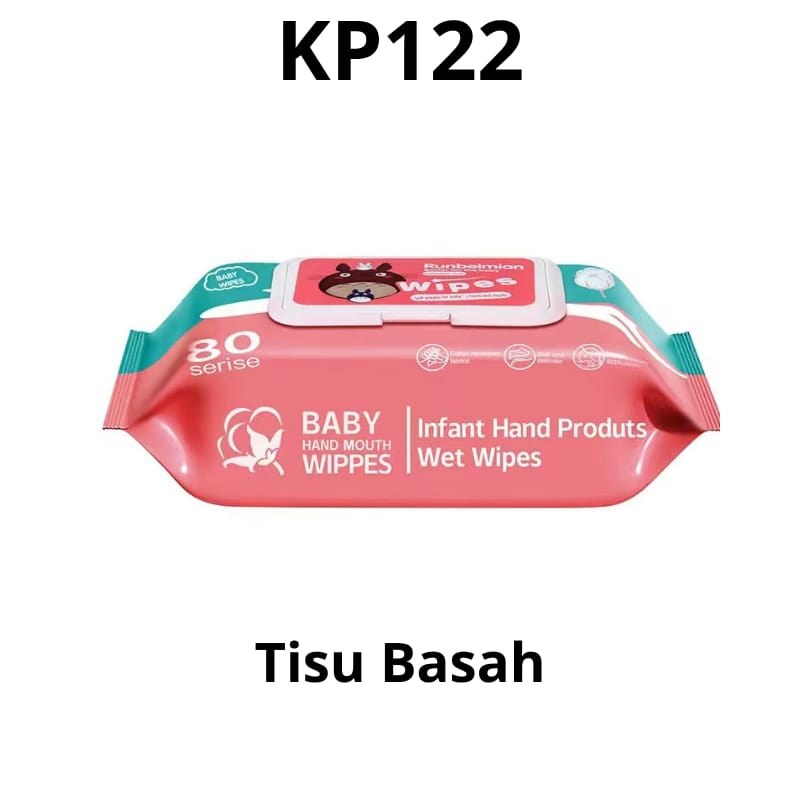 Jual KP122 - TISU BASAH BAYI ISI 80 LEMBAR TISSUE BASAH BABY MURAH BABY ...