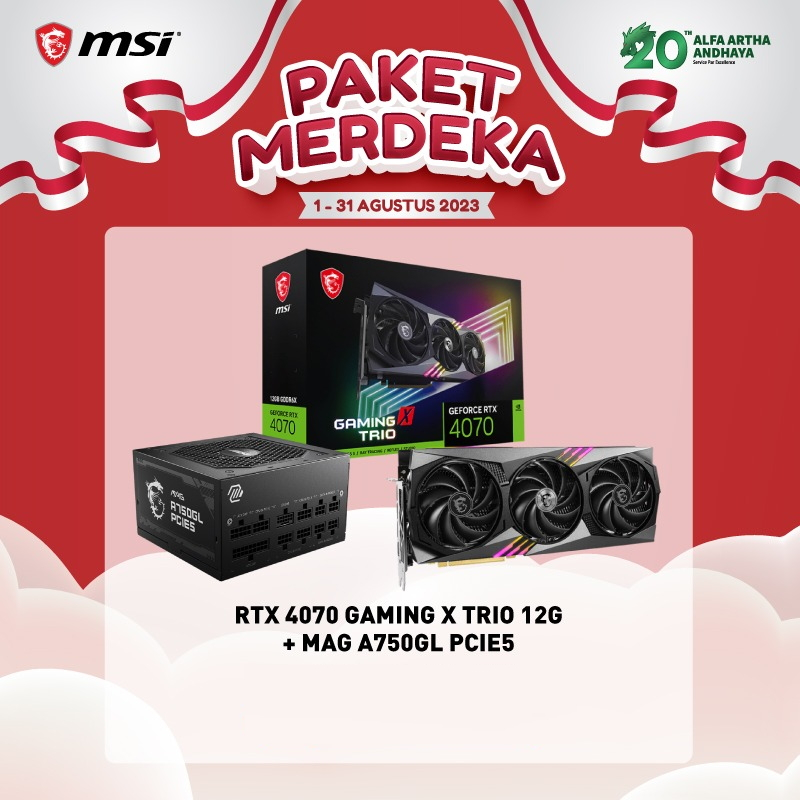 Jual Bundle MSI GeForce RTX 4070 GAMING X TRIO 12G MAG A750GL | Shopee ...