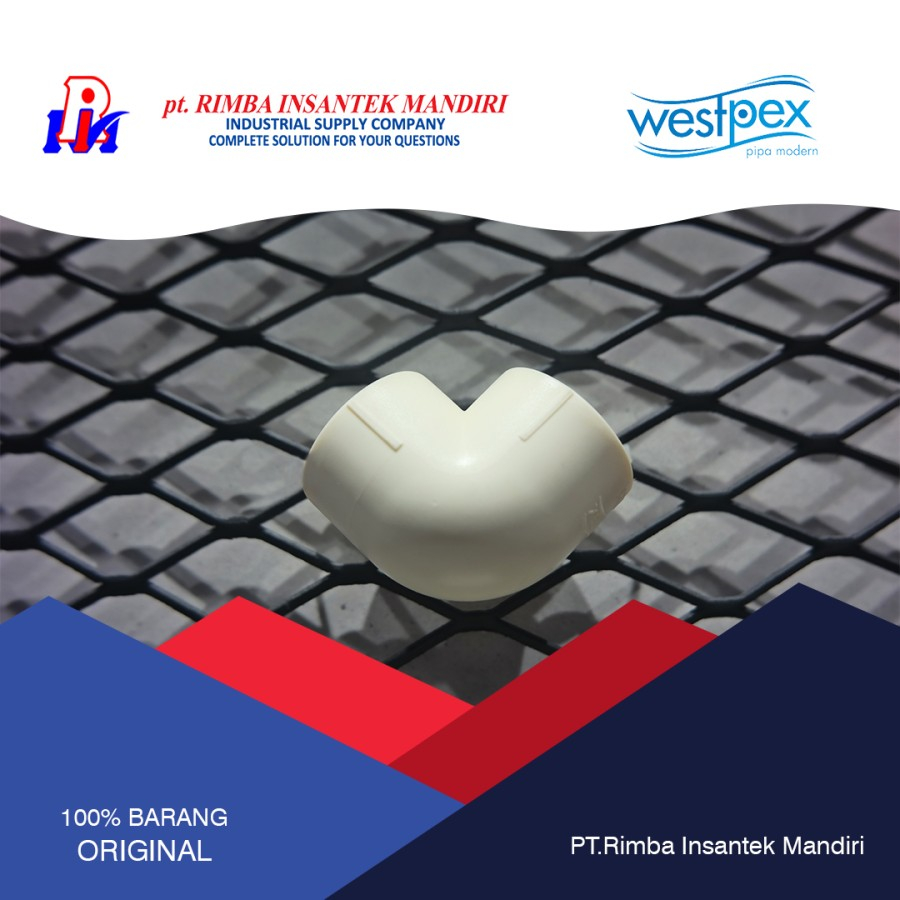 Jual Westpex Knee / Elbow PPR 90 derajat 1" inch ( L32 ) | Shopee Indonesia