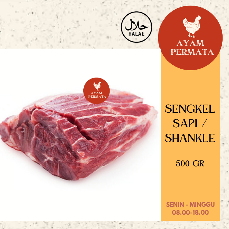 Jual Sengkel Sapi 500gr - Daging Soto Rendang Sop 500g 500 gram ...